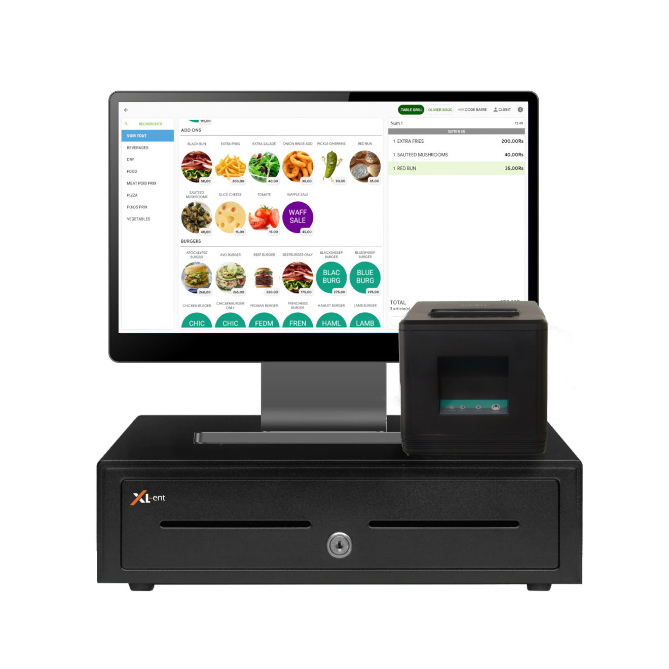 Systèmes POS et balances intégrés pour commerce de détail